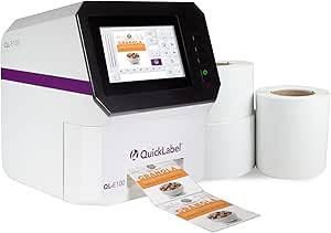 Amazon.com: Impresora de etiquetas a todo color QL-E100, pantalla táctil incorporada y cortador ...
