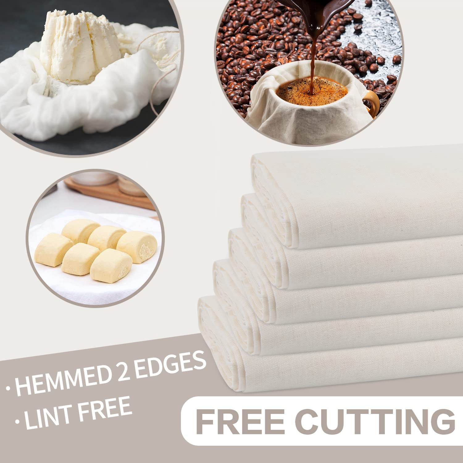 Snapklik.com : Olicity Cheese Cloth Roll,Grade 100,3x30Ft, 90 Sq Feet ...