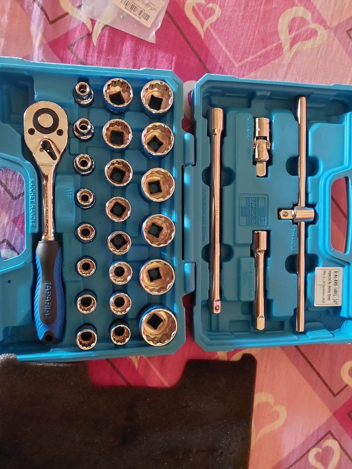 Taparia Socket Set - BMS-14 MXL – with 12.7mm(1/2) Square Drive ...