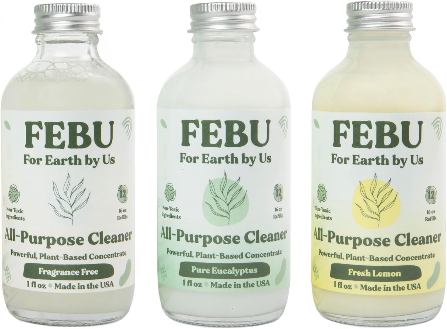 Amazon.com: FEBU All Purpose Cleaner | Scent Sampler Bundle | Powerful ...