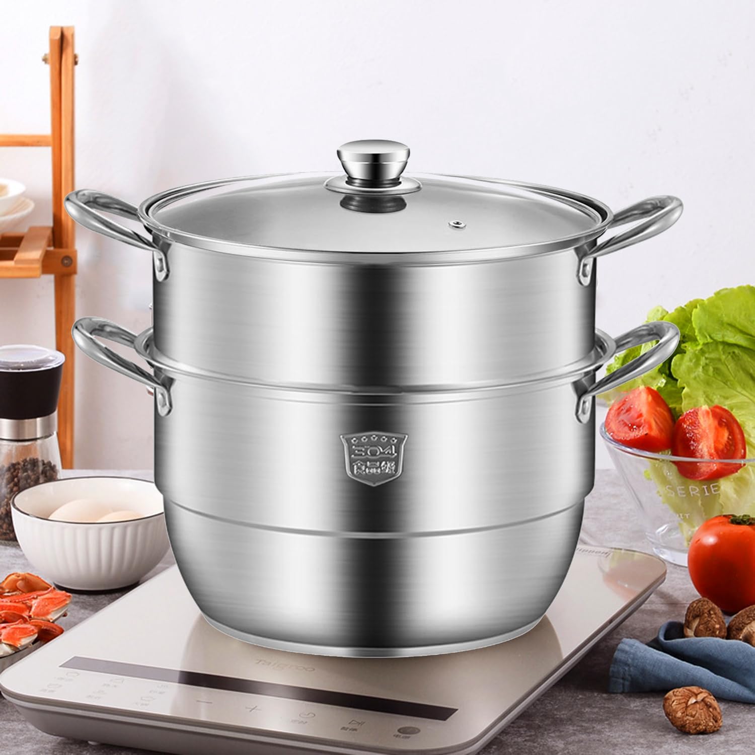 Amazon.com: Steamer for Cooking, Food Grade Stainless Steel Steamer Pot ...
