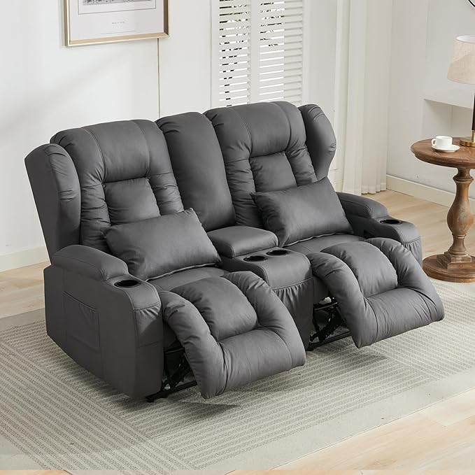 Amazon.com: SAMERY 65.5" RV Loveseat Recliner Double Recliner RV Sofa ...