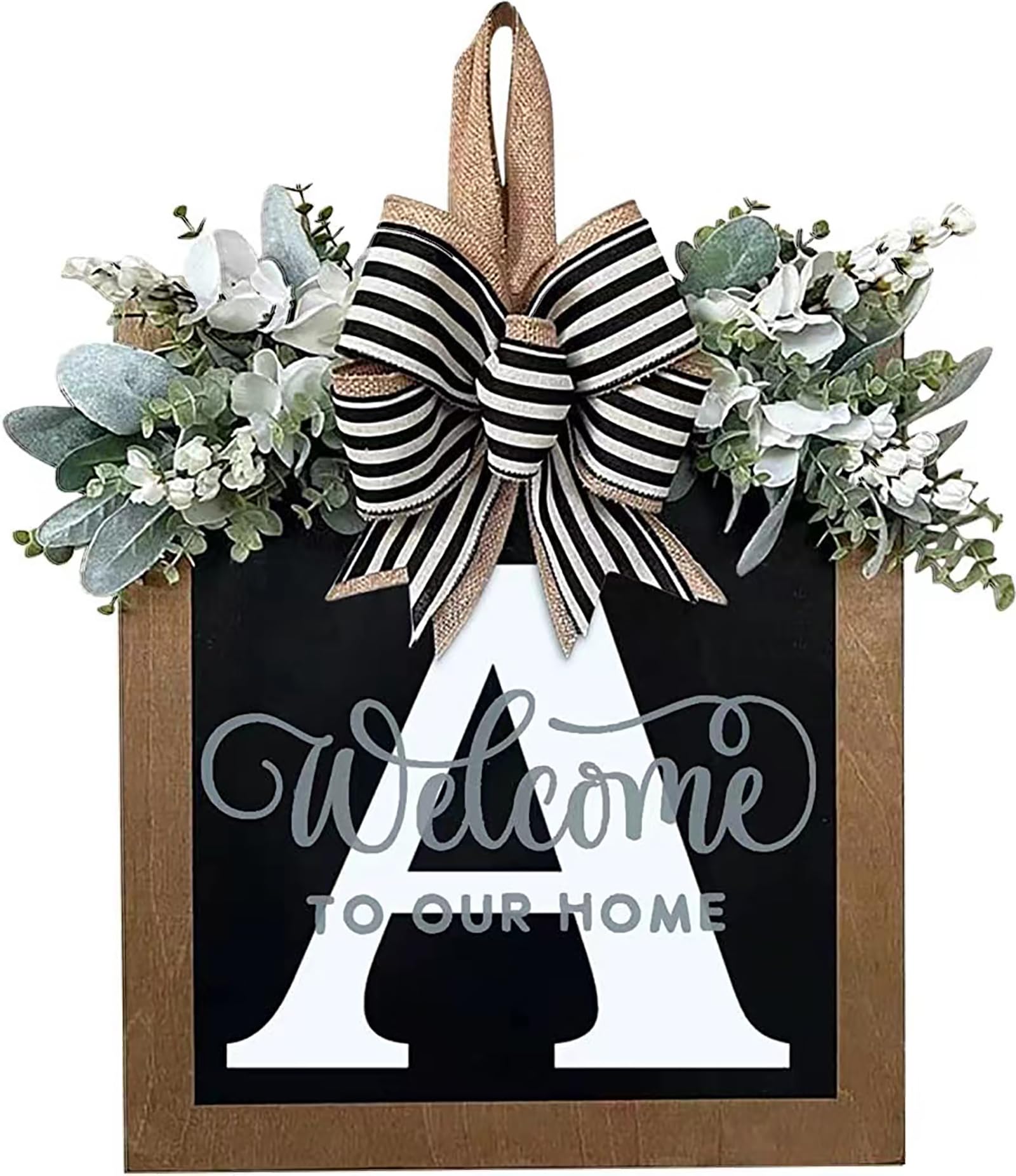 Front Door Garland Surname Welcome Sign Garland, Personalized Creative ...