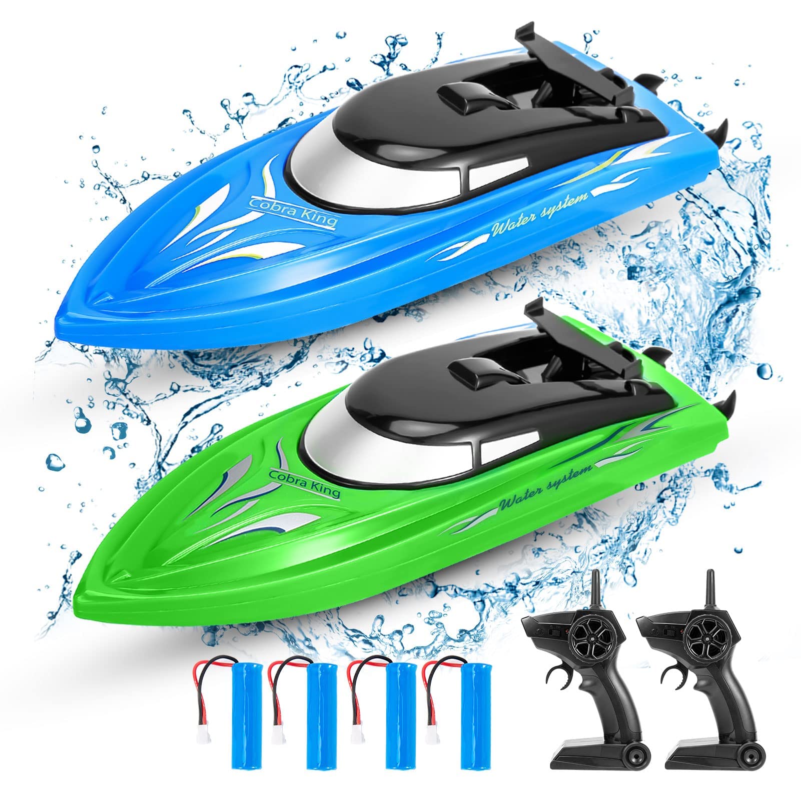 Amazon.com: 2 Pack RC Boat - Remote Control Boats for Kids and Adults ...