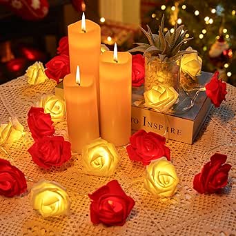 Amazon.com: Proposal Marry Me Rose String Lights - 6.5 ft 20 LED ...