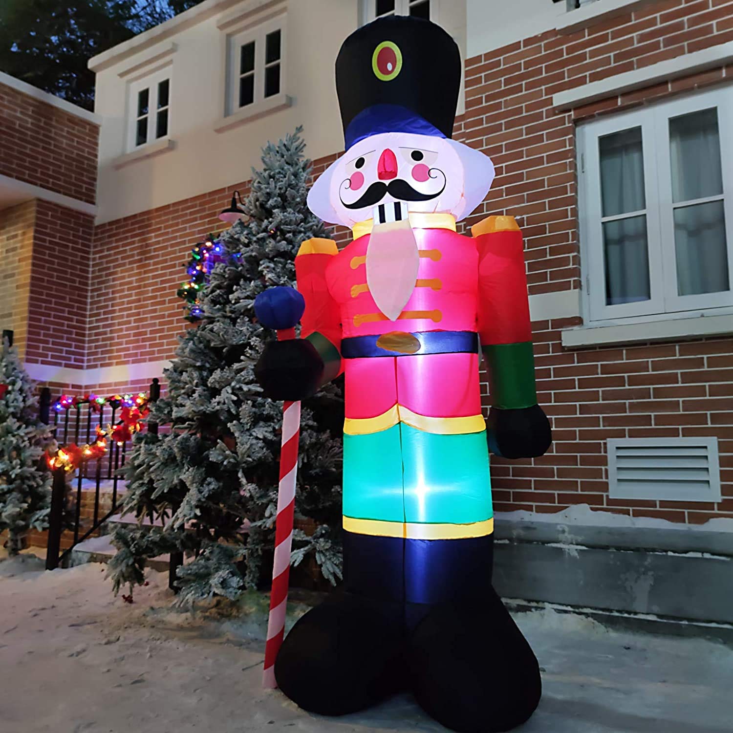 Snapklik.com : 8 Foot Christmas Inflatable Nutcracker Soldier Outdoor ...