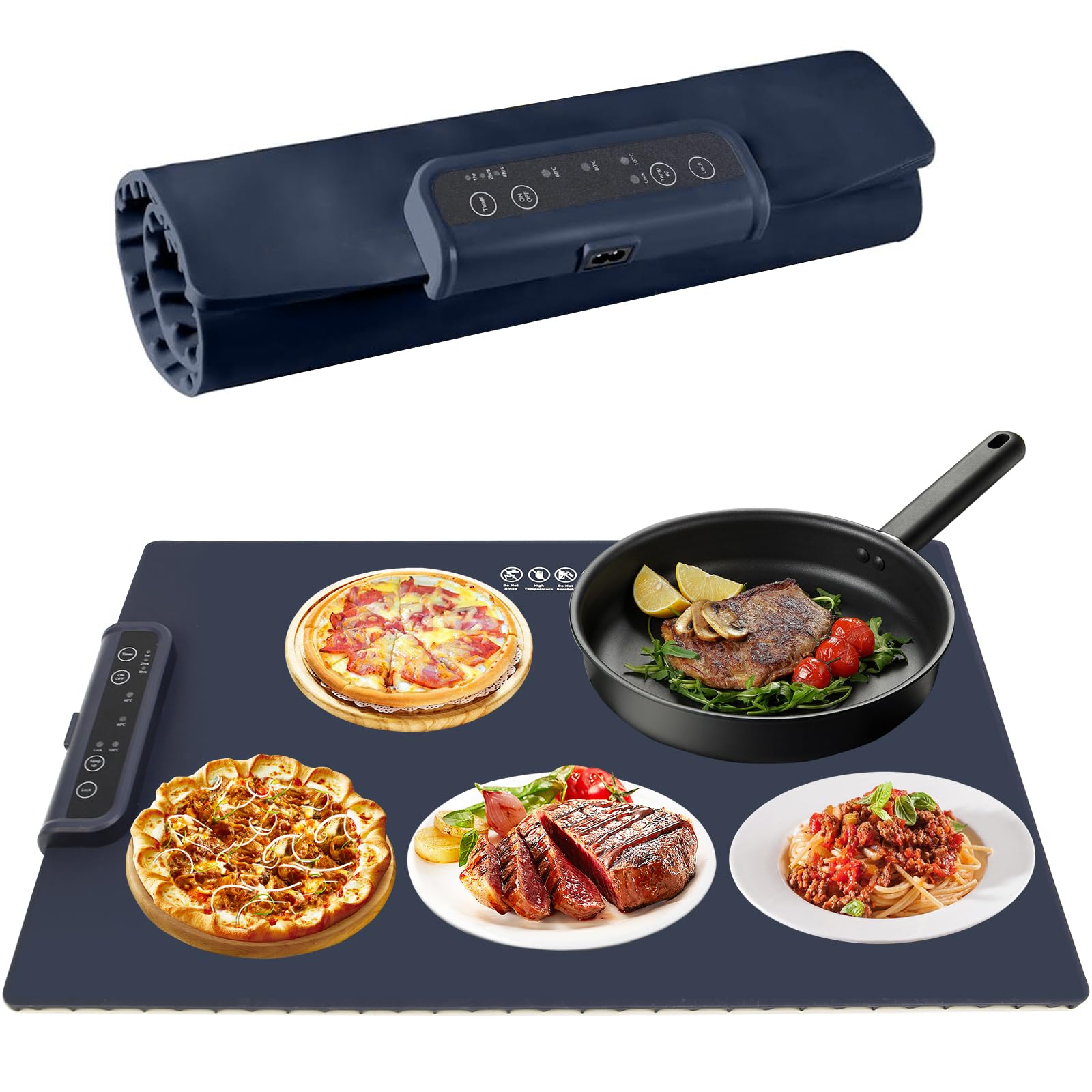 Electric Warming Tray, Portable Food Warming Tray with 3 Temperature ...
