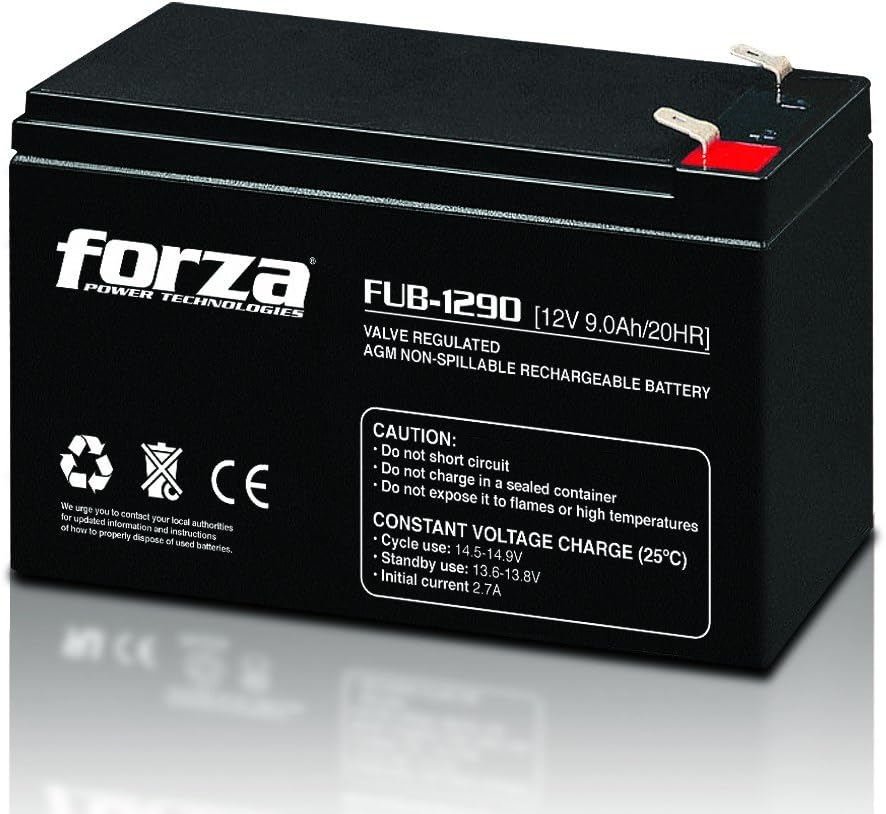 Amazon.com: Forza 12Volt 9.0Ah Battery- UL Recognized- CE Certified ...