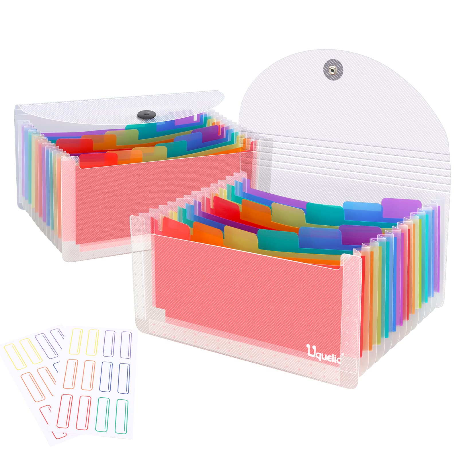 Amazon.com : Uquelic 2 Pack Stand Receipt File Folder Organizer -13 ...