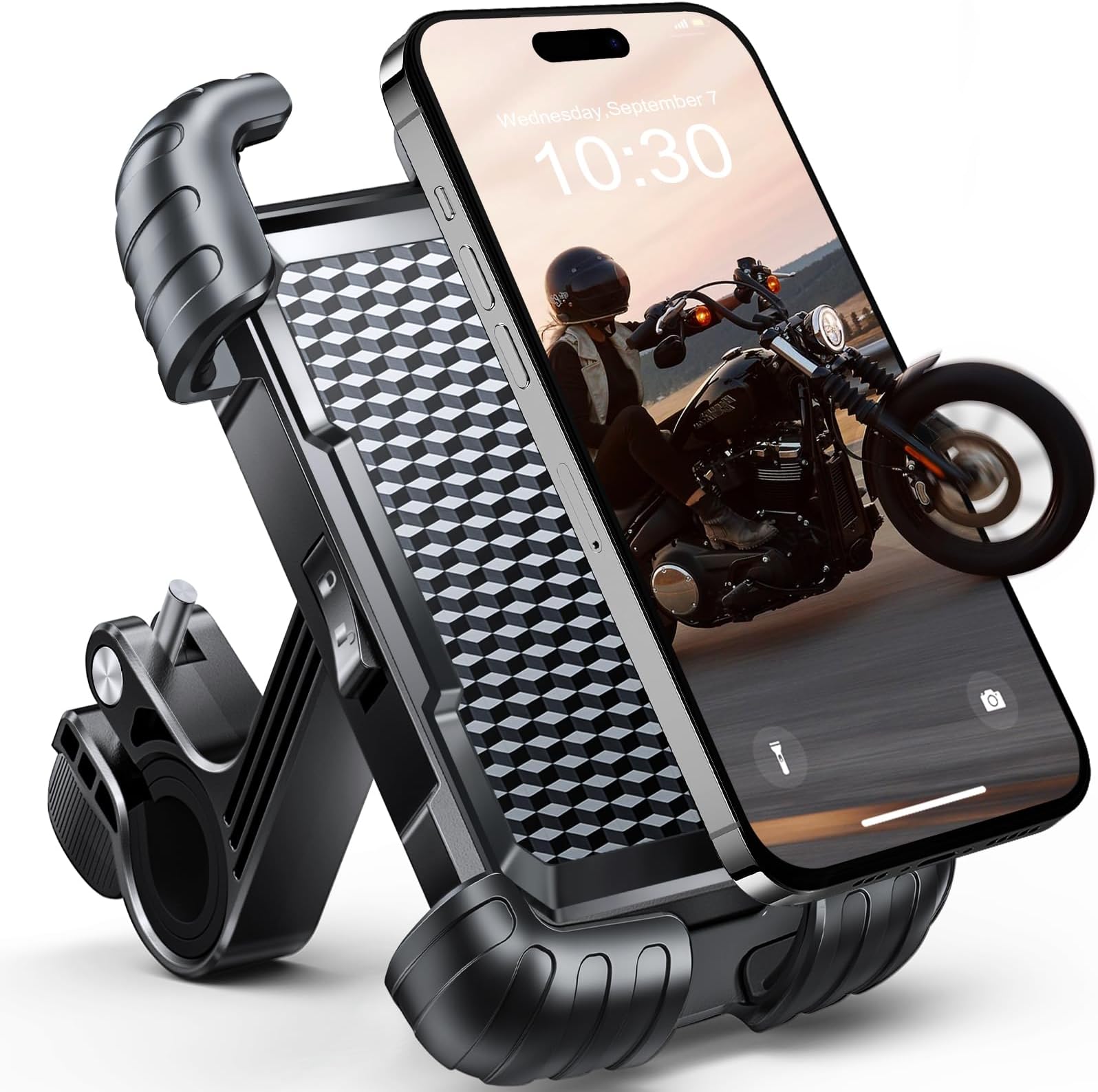 Amazon.com: URBANITE Bike Phone Holder [Metal Arm] Motorcycle Phone ...