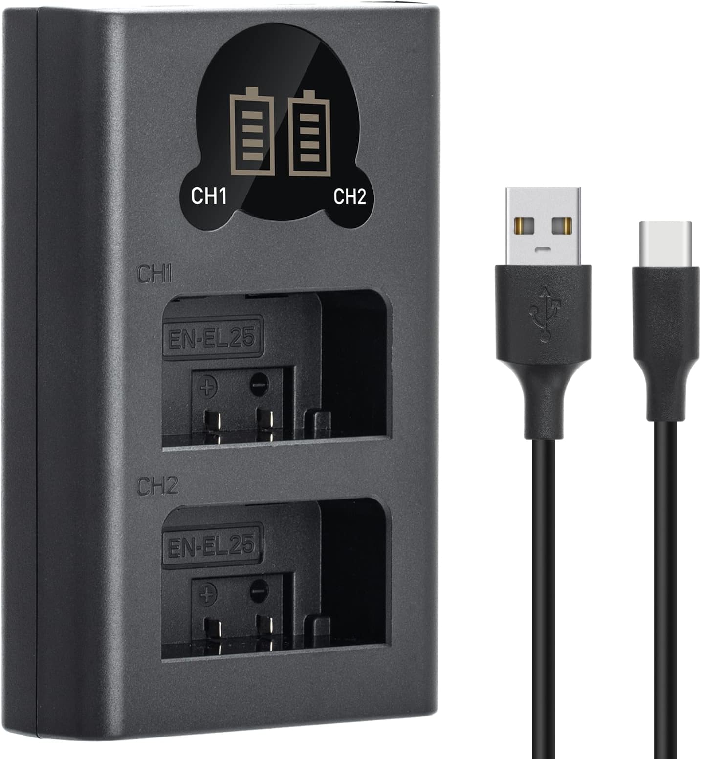 Amazon.com: MH-32 Battery Charger Camera for Nikon EL25 EN-EL25 Z30 Z50 ...