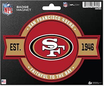 Amazon.com : Rico Industries NFL Football San Francisco 49ers Standard ...