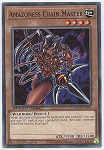 Amazon.com: Amazoness Chain Master - SGX3-END05 - Common - 1st Edition : Toys & Games