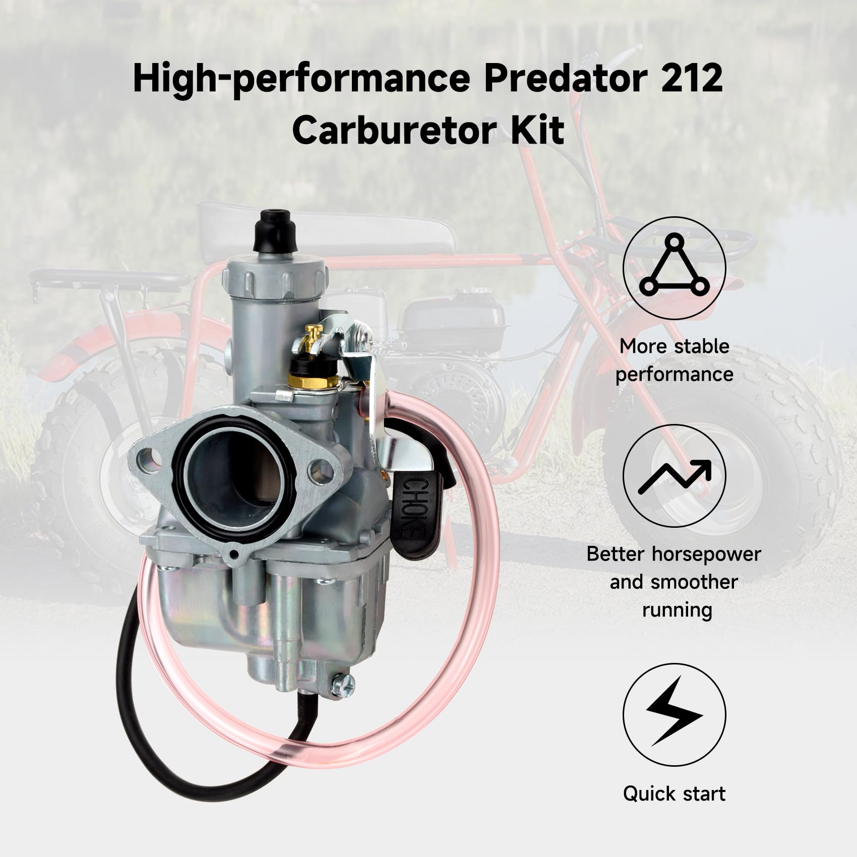 Snapklik.com : VM22 Racing Performance Carburetor Carb Mainfold Intake ...