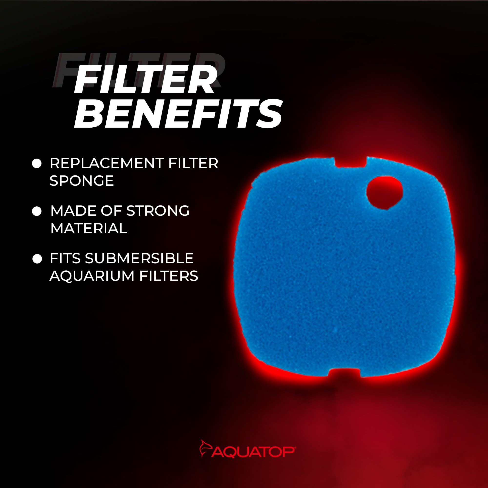 Snapklik.com : Replacement Coarse Filter Sponge For Aquarium Filters ...