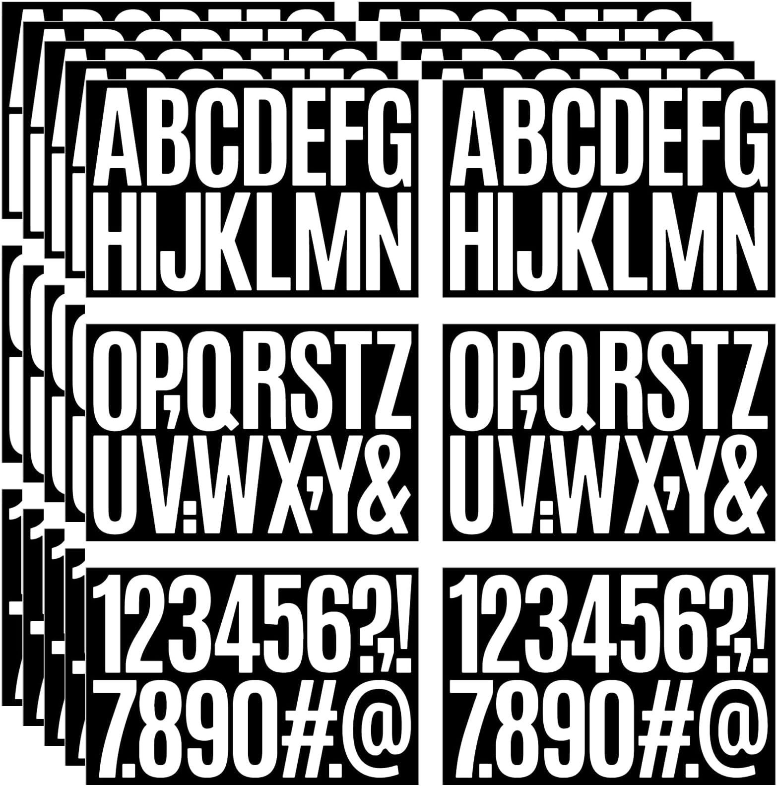 Amazon.com: 24 Sheets 384 Pcs Vinyl Letter Stickers,3 inch Self ...