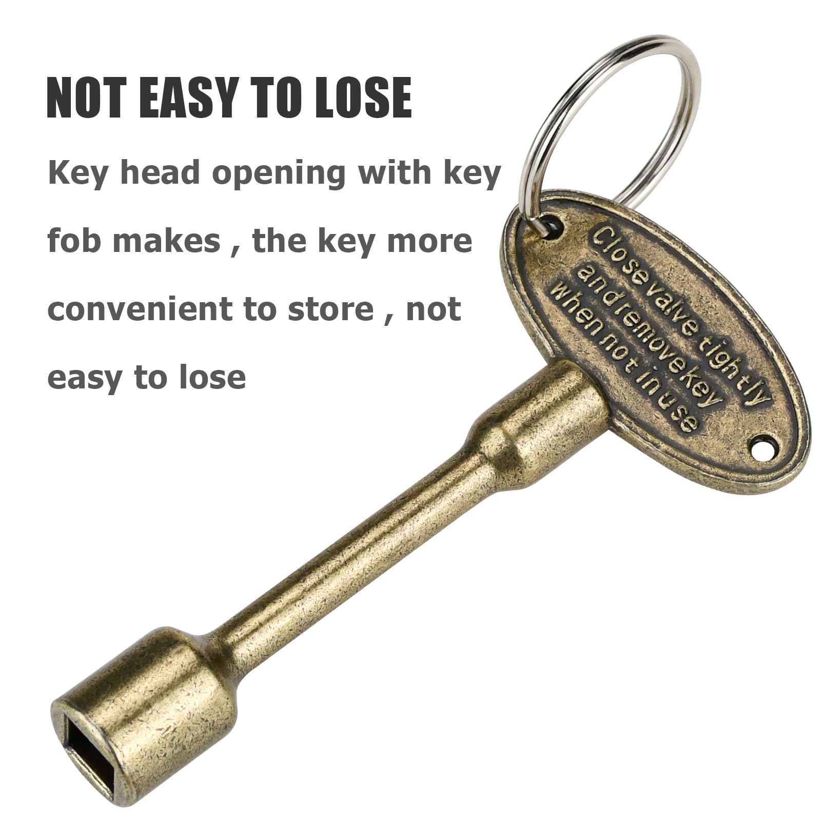 Snapklik.com : Gas Fireplace Keys, 3" Universal Fireplace Keys Bronze ...