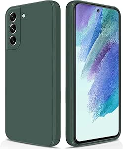 Amazon.com: GiiYoon Silicone Phone Case Compatible with Samsung Galaxy S21 FE 5G, Green | Full ...