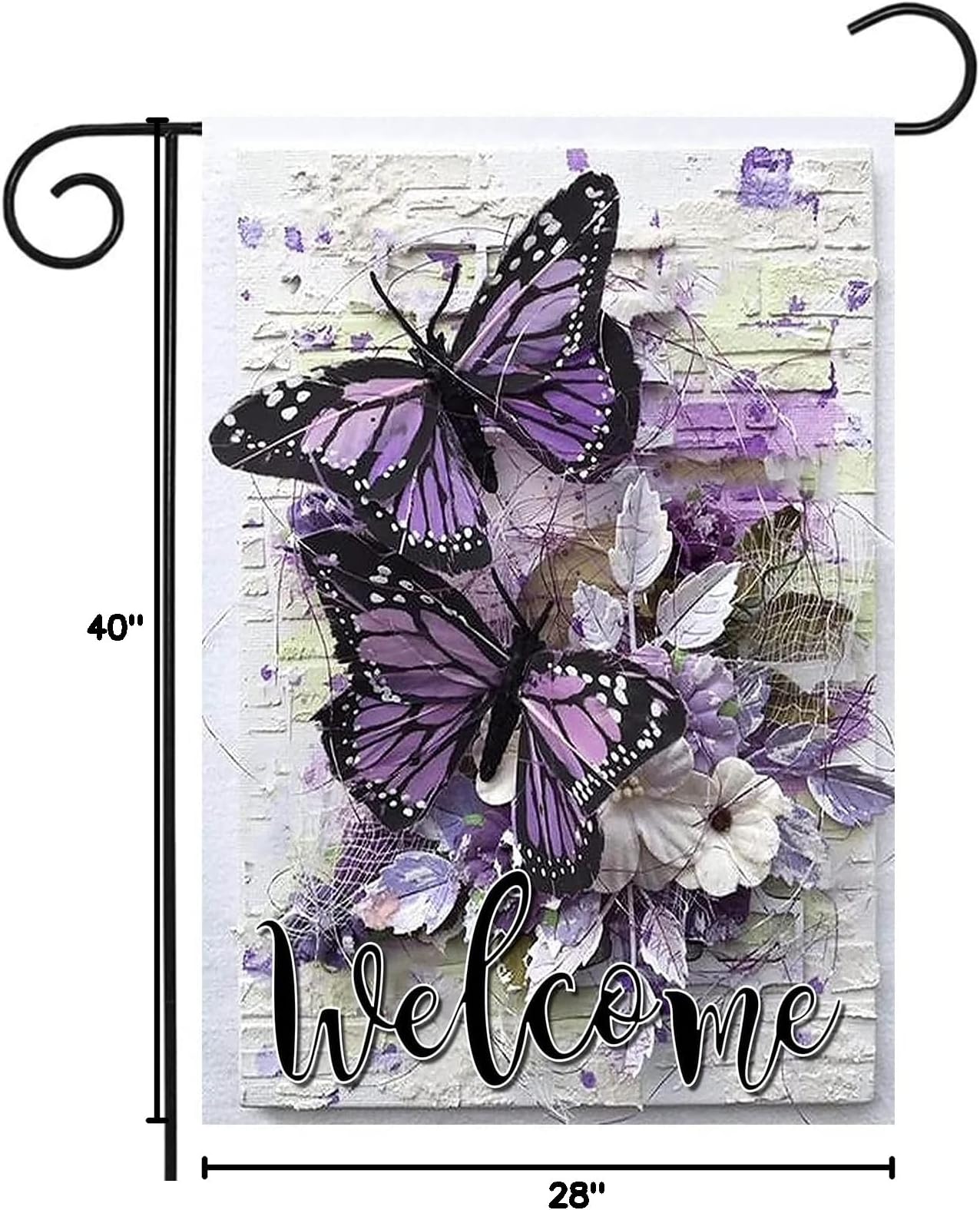 Amazon.com: Large Garden Flags 28 X 40 Double Sided,Welcome Yard Flags ...