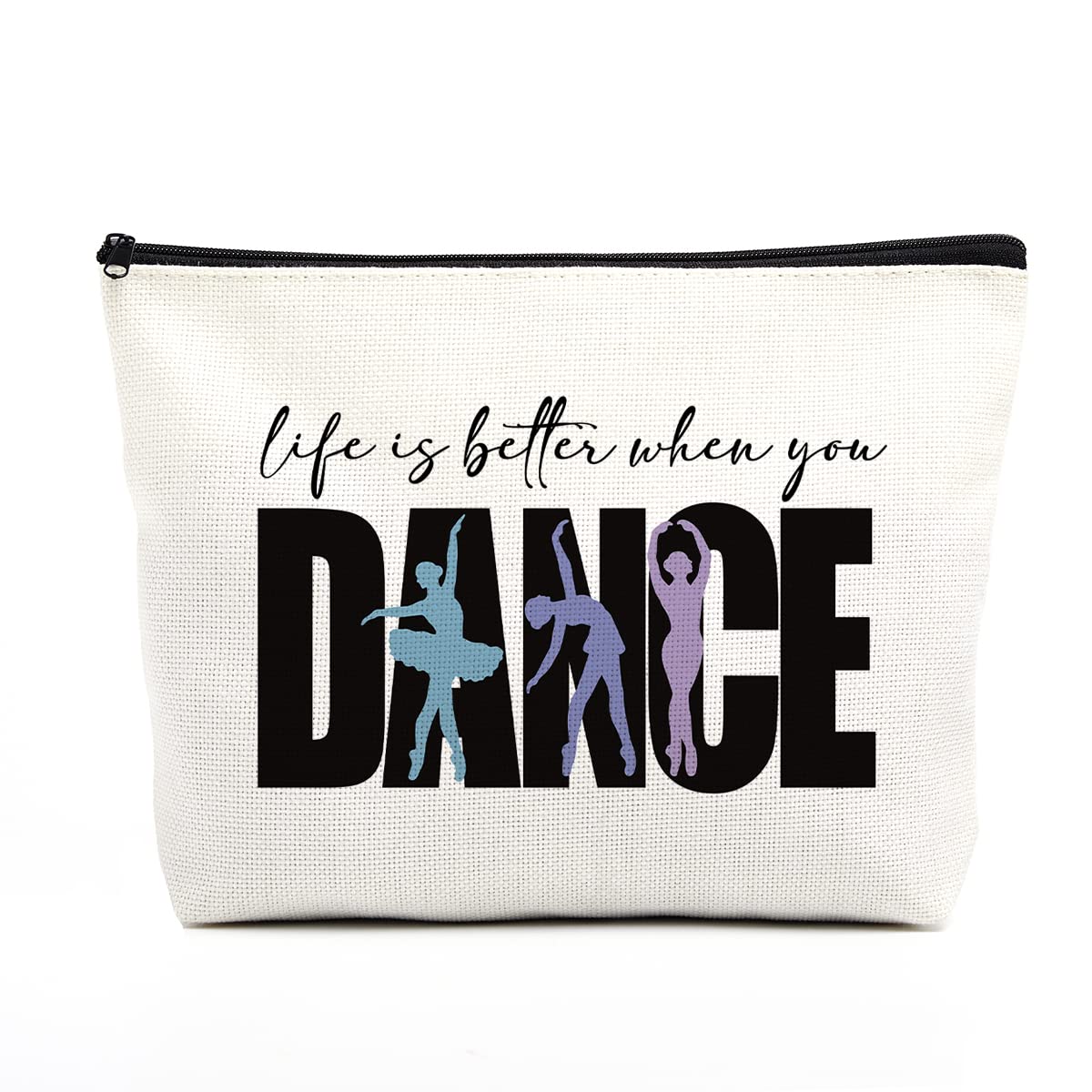 Amazon.com: fkovcdy Dance Bag Ballet Ballerina Makeup Bag Elegant ...