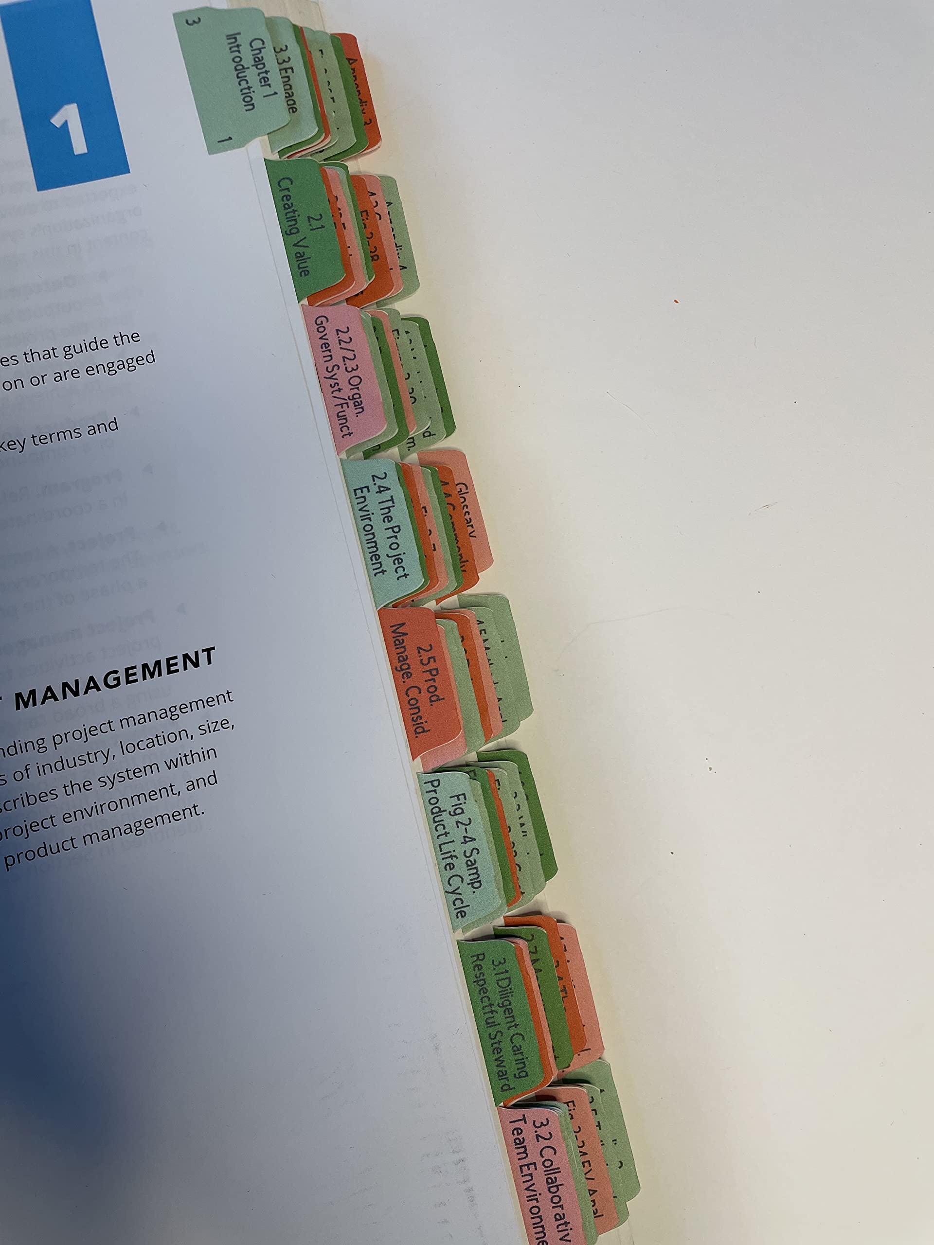 Snapklik.com : Book Tabs For PMBOK 7th Edition 2023 And Process Groups: A Practice Guide Laminated