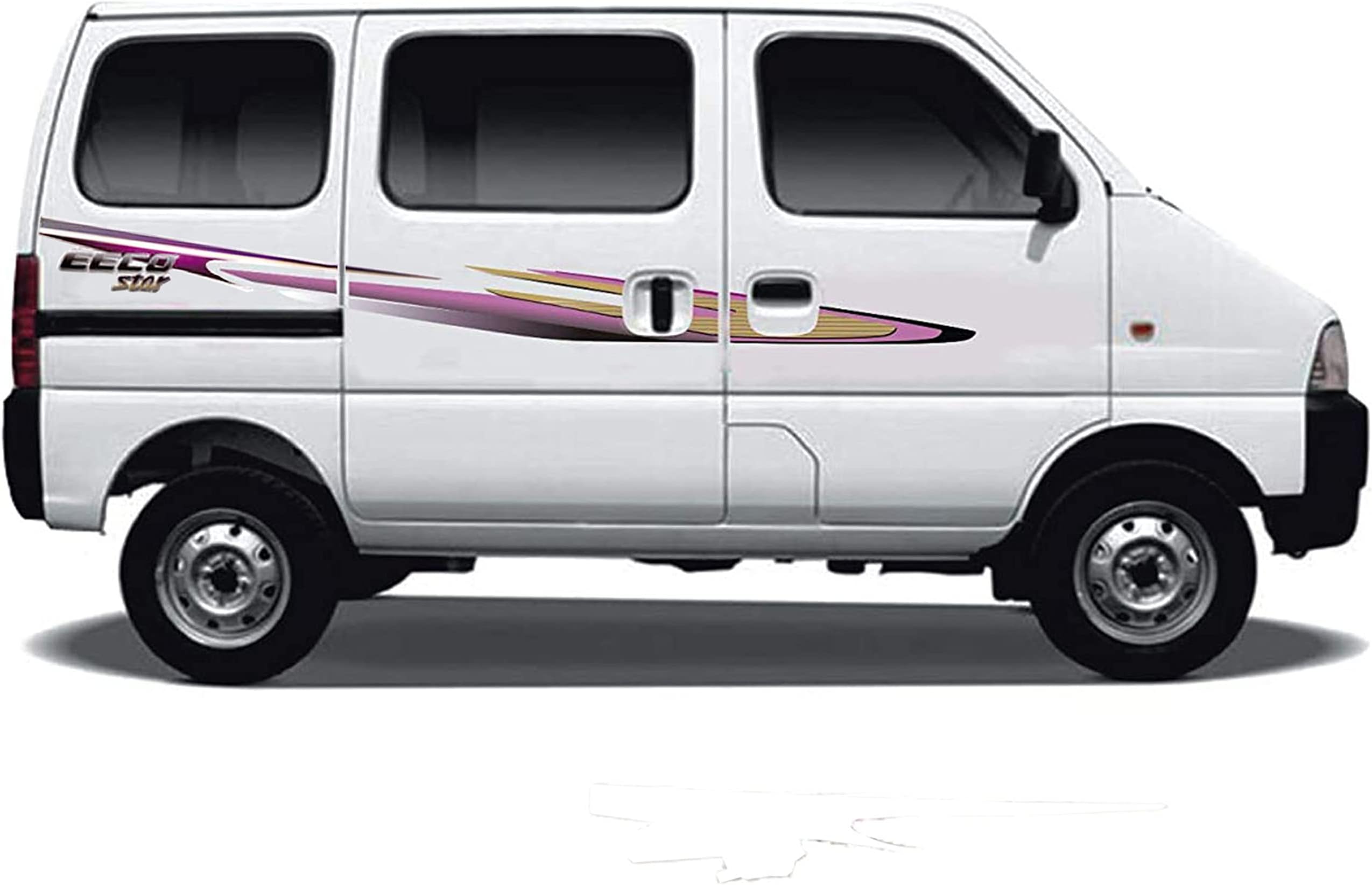 Automaze Car Side Full Body Graphics/Stickers/Vinyl | Pink-Yellow, Both ...