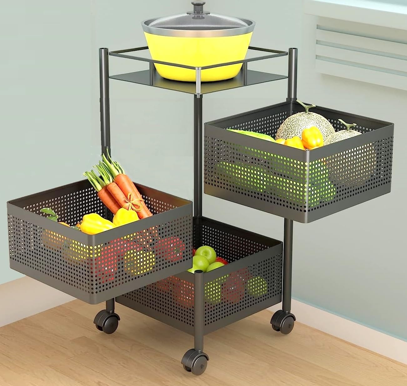 Craftbin Metal Multi-Purpose Kitchen Storage Organizer Rack,Kitchen ...