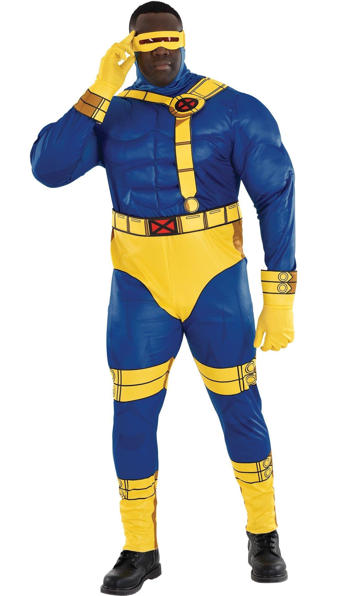 Amazon.com: Adult Cyclops Plus Size Muscle Costume - Marvel X-Men '97 ...