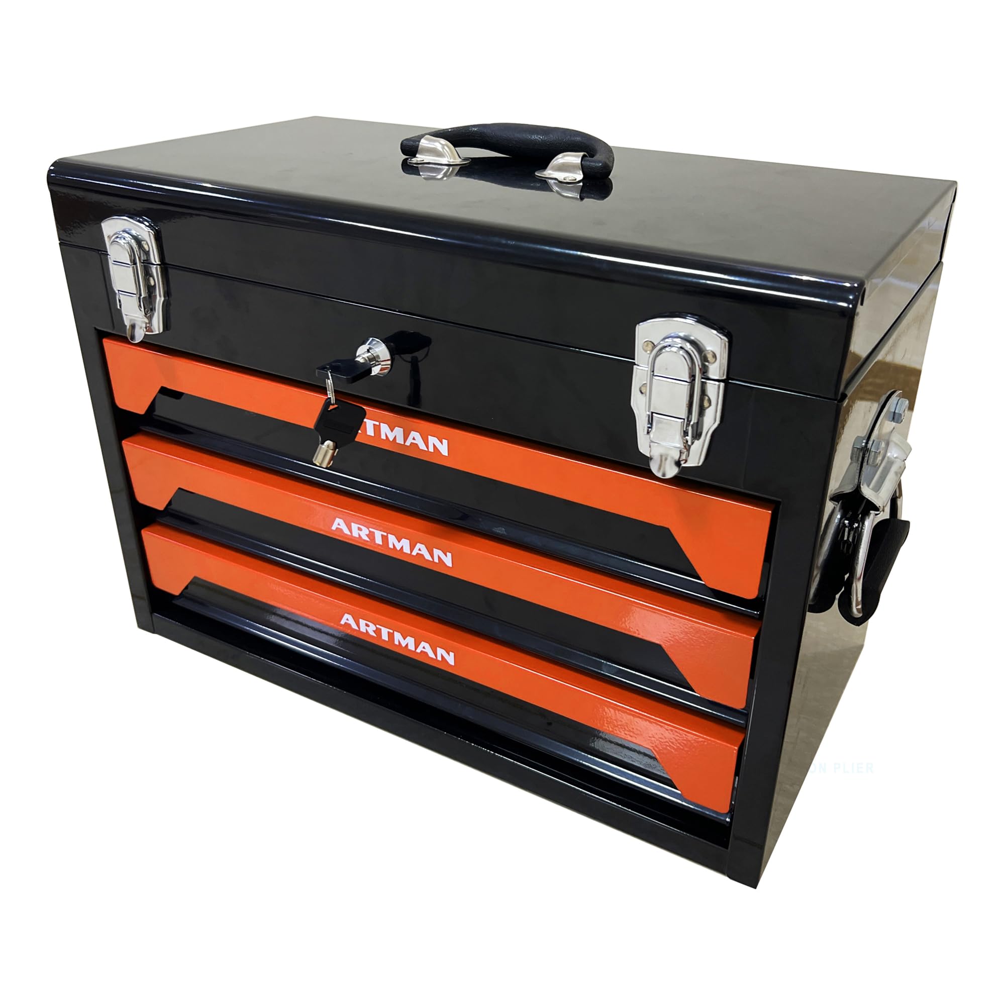Snapklik.com : 3 Drawers Heavy Duty Metal Tool Box