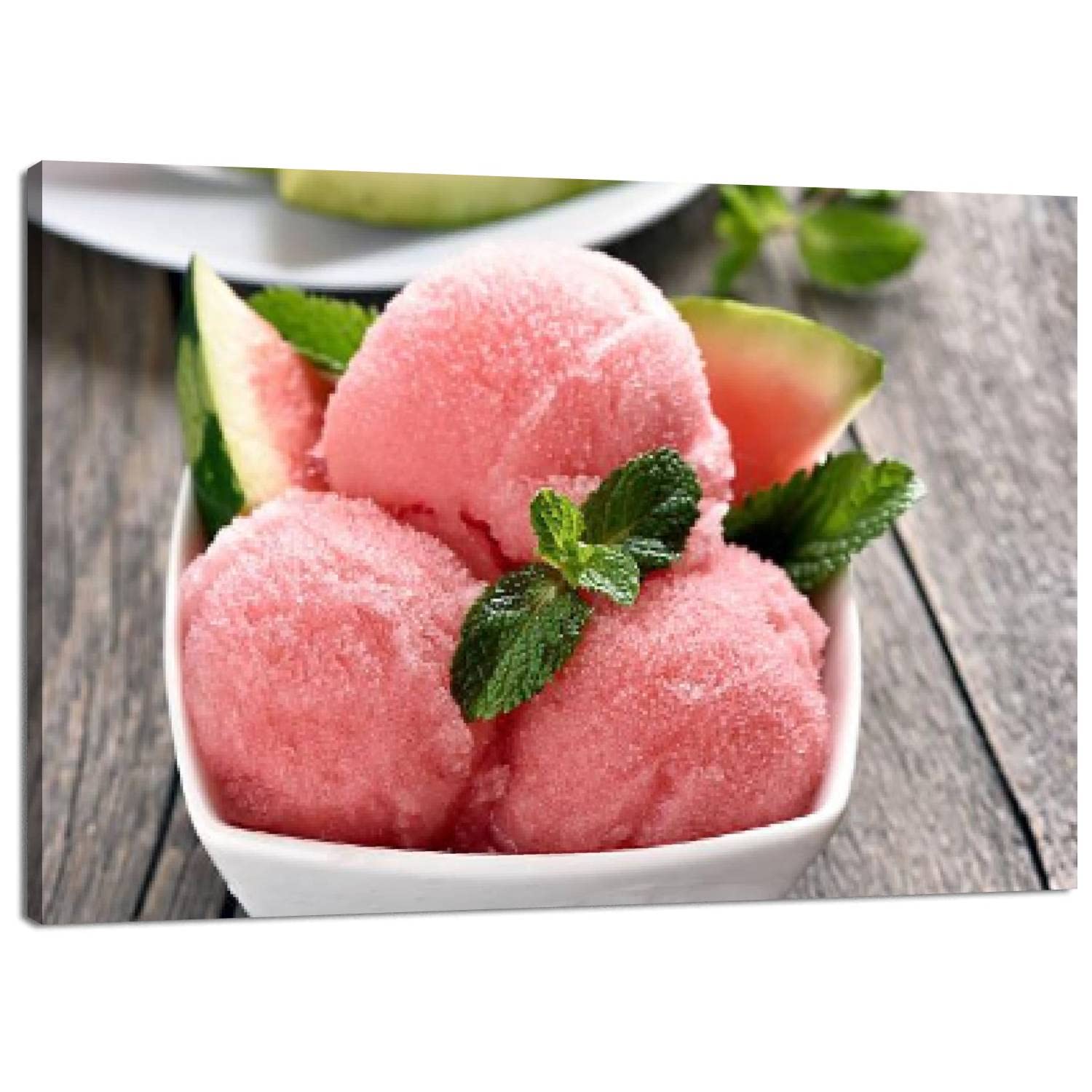 Watermelon Shaped Sherbet Dessert