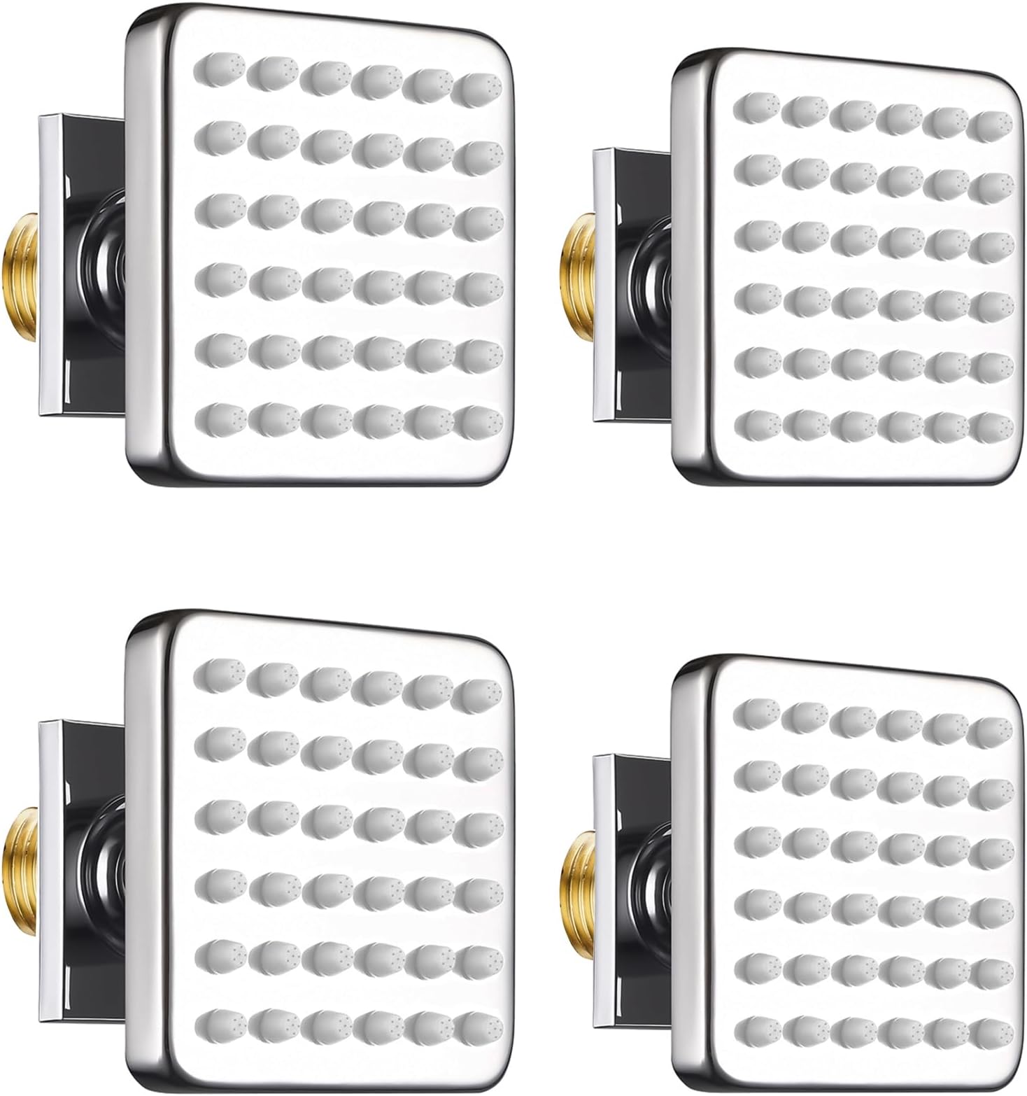 Square Solid Brass Shower Body Sprays Massage with Chrome Finish Spa ...