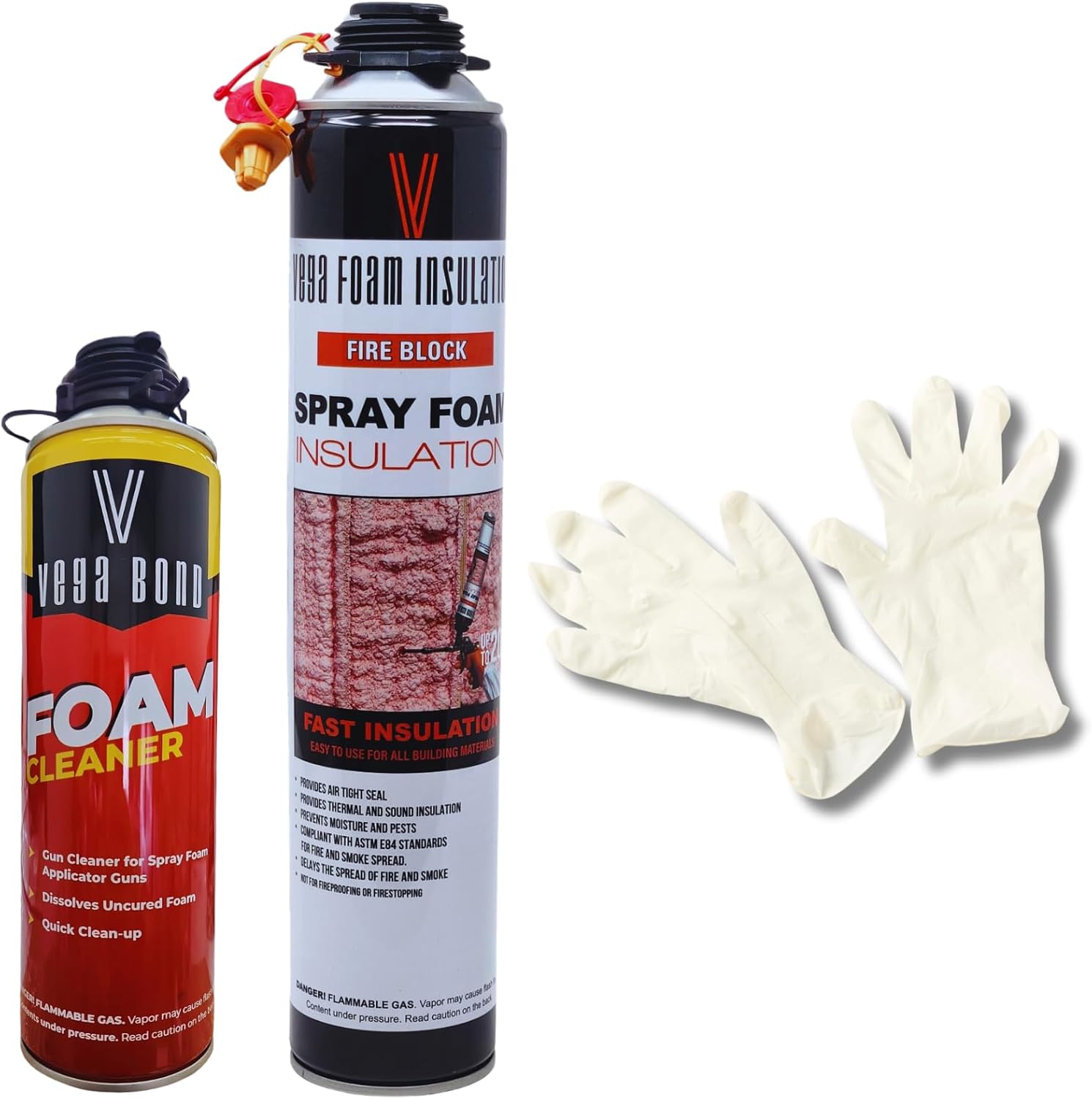 Vega Foam Fire Block Spray Foam Insulation Kit. Closed Cell Foam ...