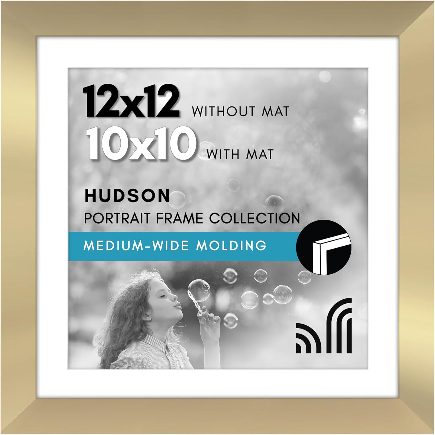 Amazon.com - Americanflat 12x12 Picture Frame with Shatter-Resistant ...