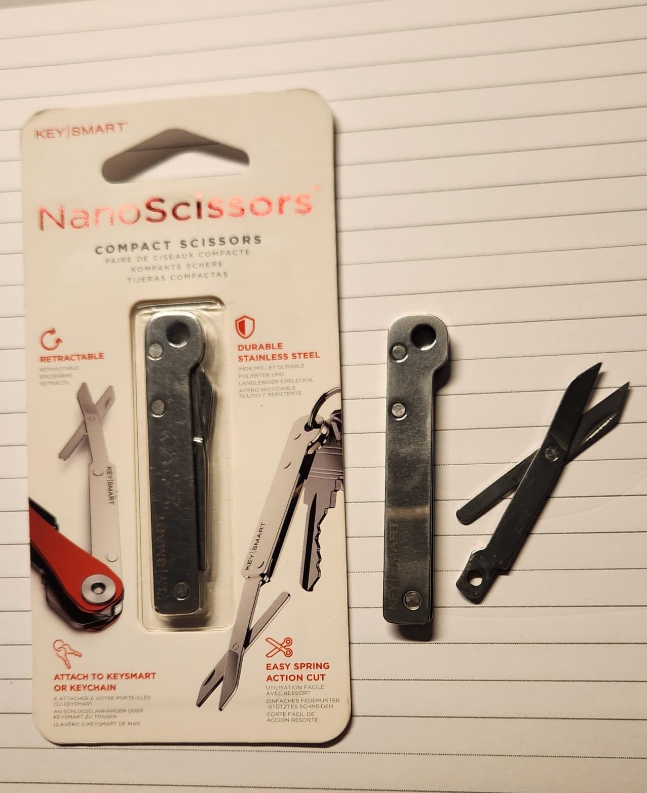 KeySmart NanoScissors - Mini Portable Foldable Keychain Scissors ...