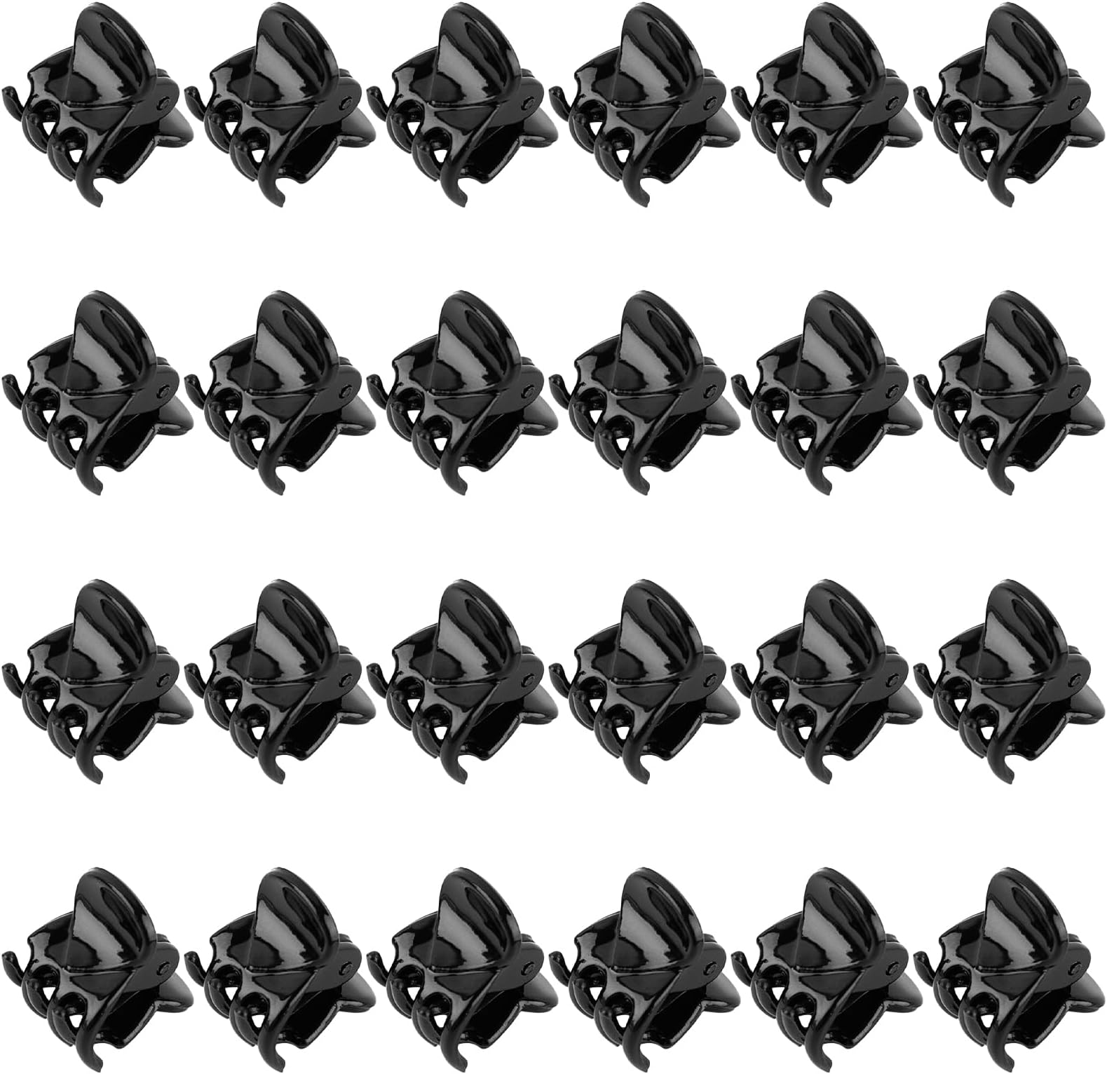 Amazon.com : Cobahom 12 Pcs Small Hair Claw Clips 1.2 Inch Plastic Hair ...