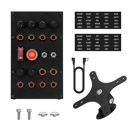 Amazon.com: MiYee Sim Racing Button Box Programmable Button Simulation ...