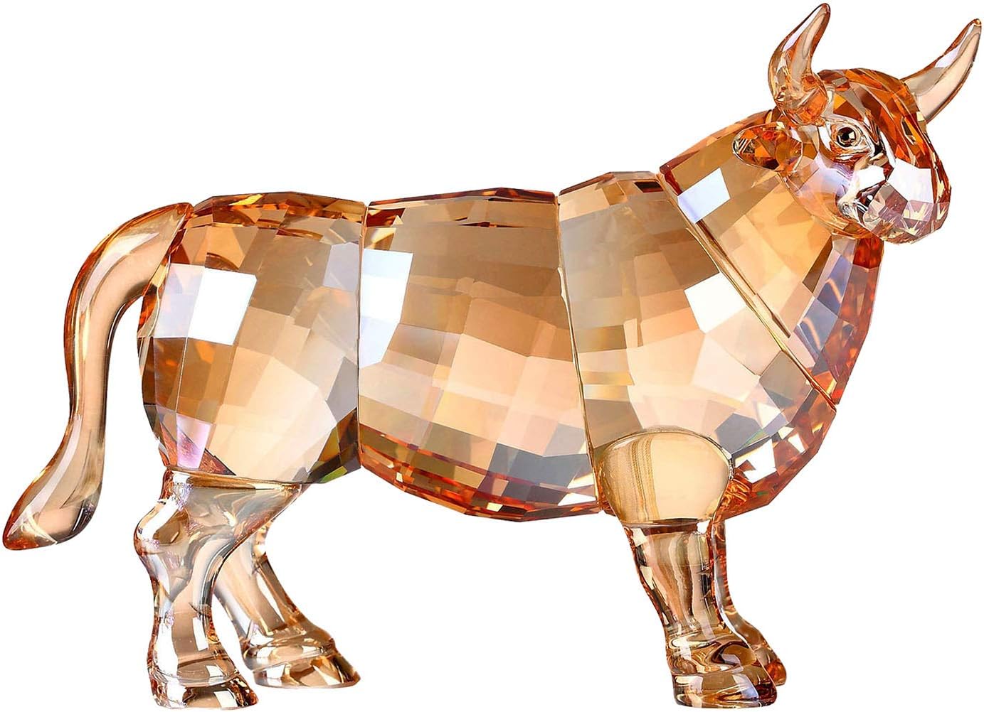 Amazon.com: DOJOZ Crystal Bull Cow Ox Cattle New Year Gifts Home ...