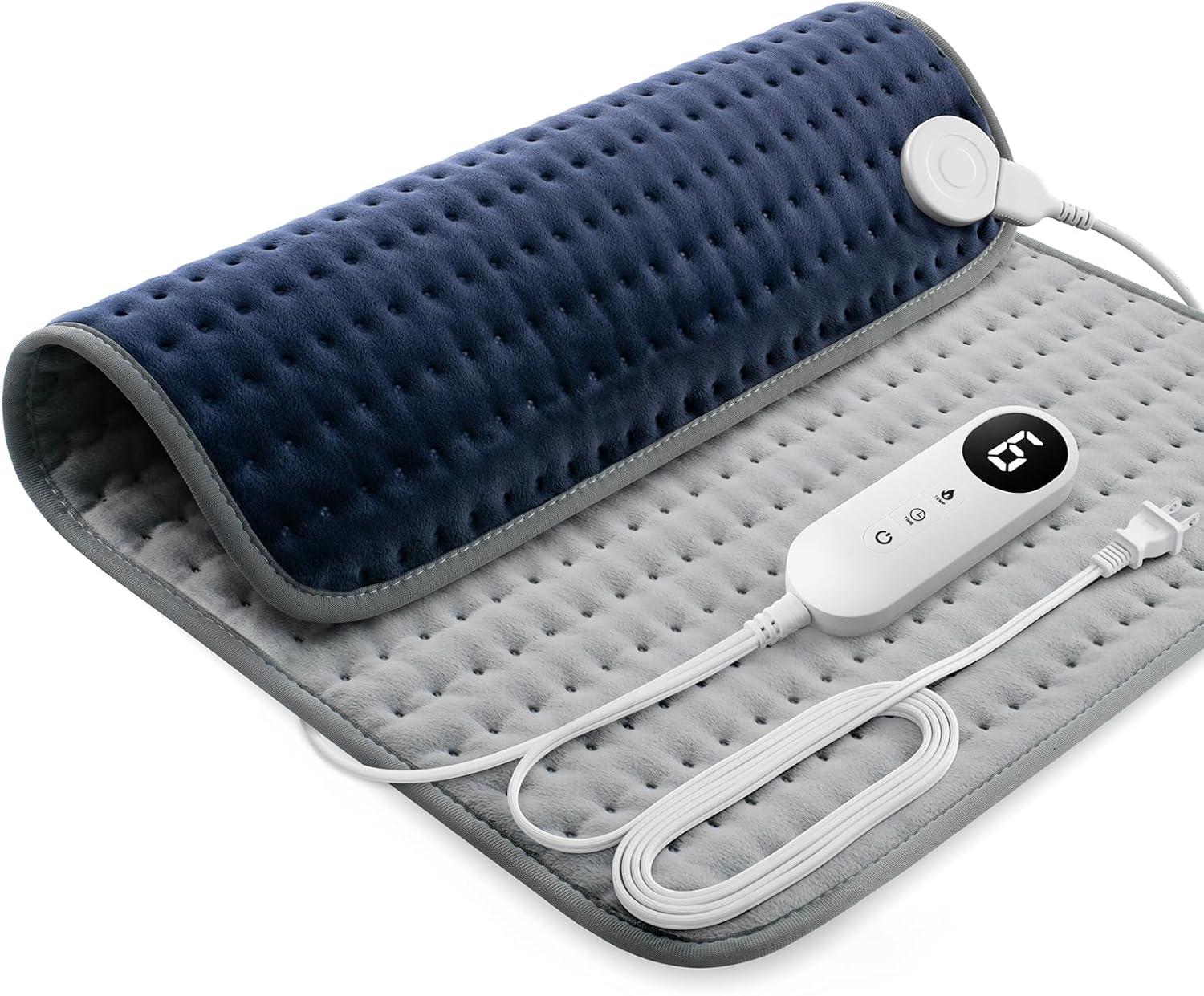 Amazon.com: Blue Elf Heating Pad for Back/Neck/Shoulder Pain Relief and ...