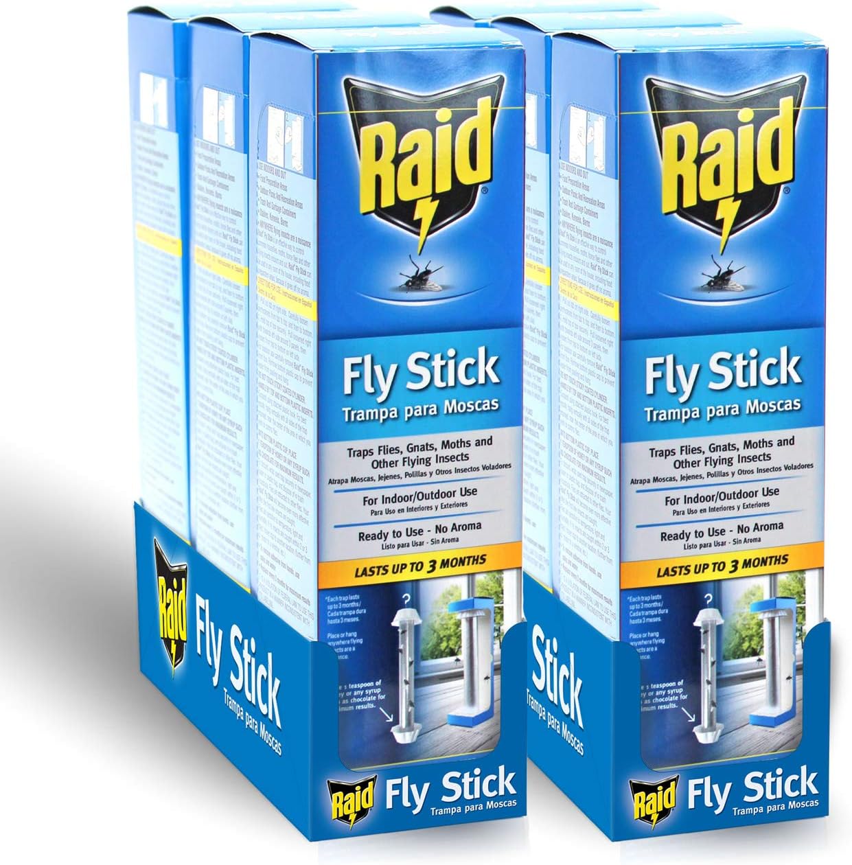 Amazon.com: Raid Window Fly Trap, 4 Count (Pack of 3) : Patio, Lawn ...