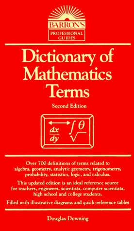 Amazon | Dictionary of Mathematics Terms (Barron's Business ...