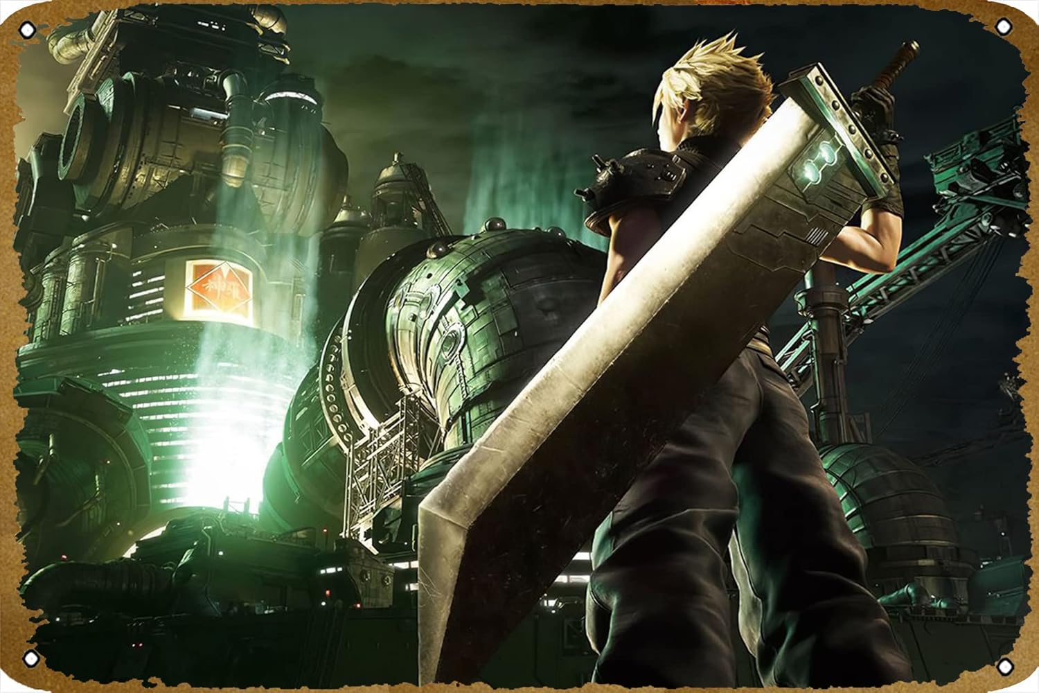 Amazon.com : Cloud Strife Game Poster Metal Tin Sign Gift For Game ...