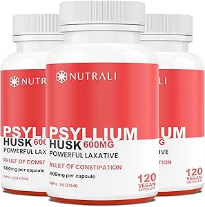 PREMIUM Psyllium Husk Powder – 600mg Psyllium Husk Capsules, Fibre ...