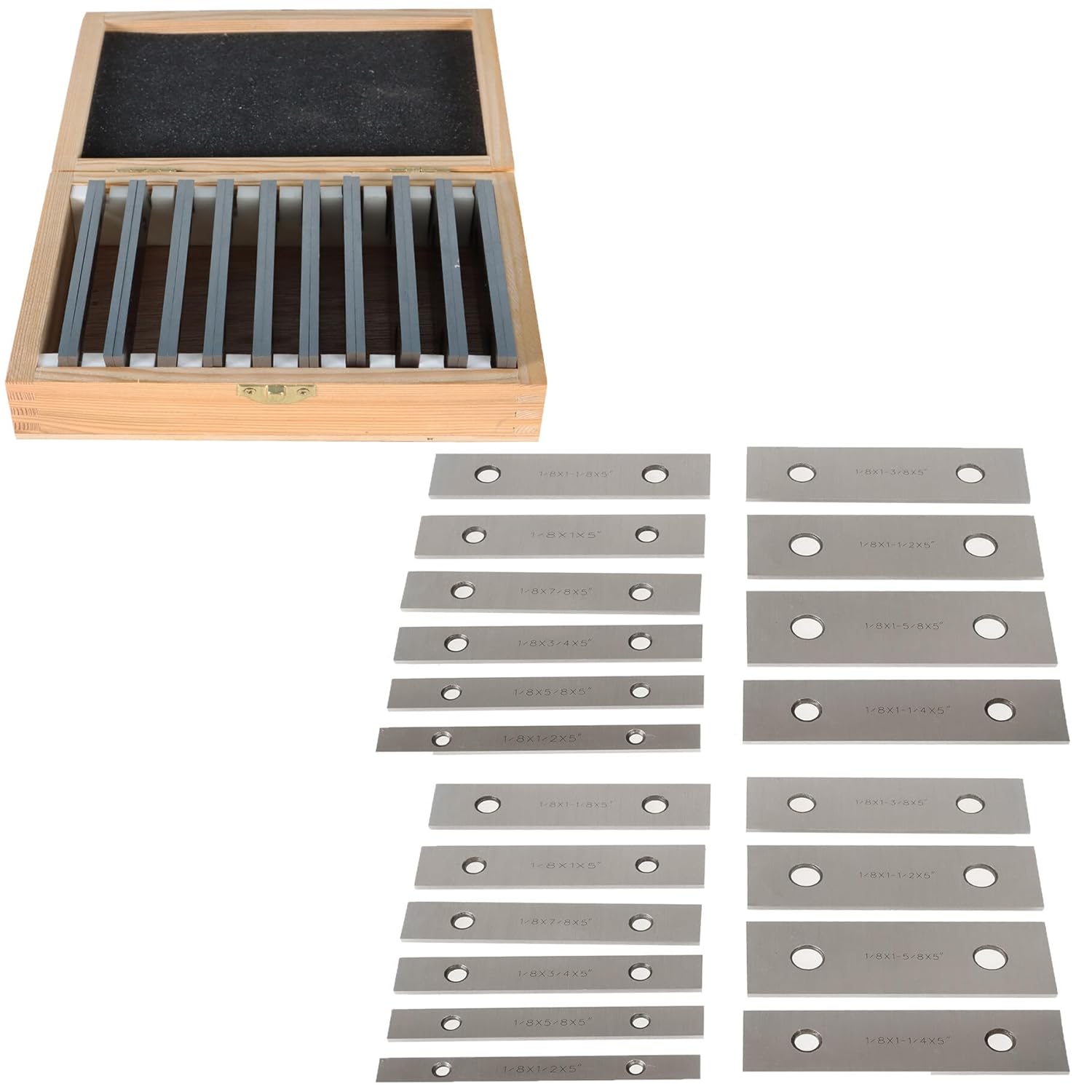 TJHSM 10 Pair 1/8 x 5 Machinist Parallel Block Tool Set, 0.0002 ...