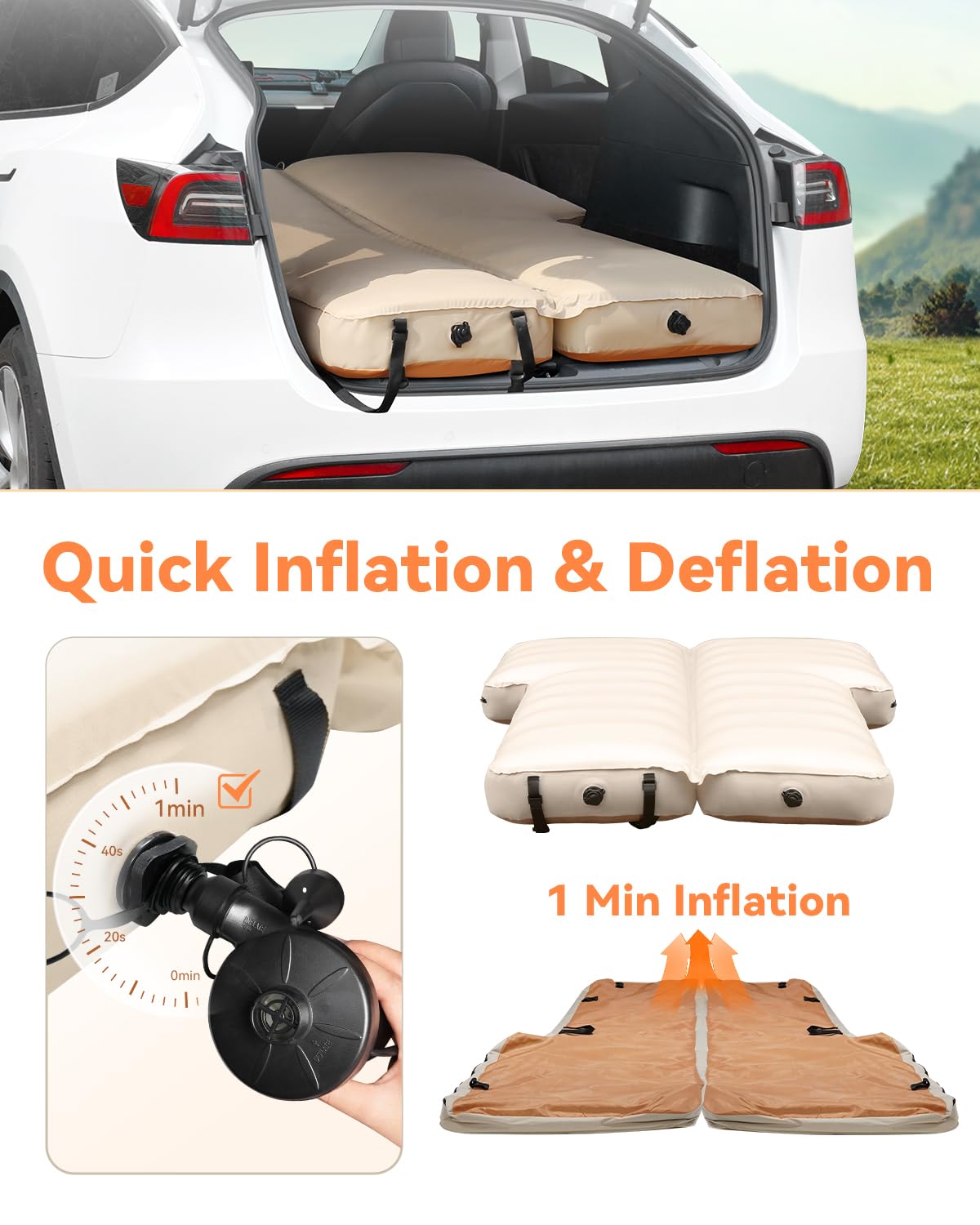 GOTIDY for Tesla Model Y Mattress Car Mattress for Tesla Model Y ...