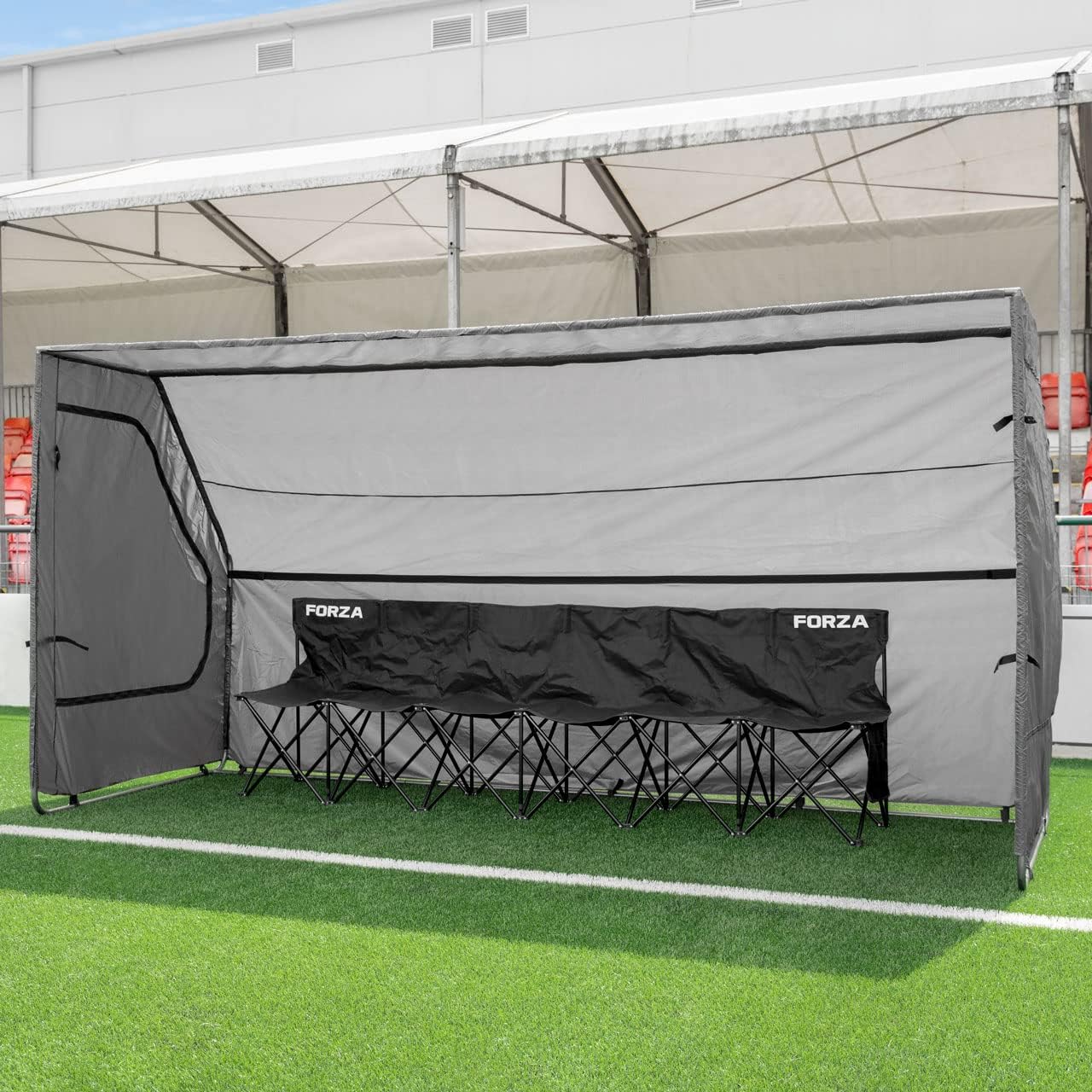 FORZA Portable Aluminium Team Benches - 4 Seat, 6 Seat & 8 Seat Benches ...