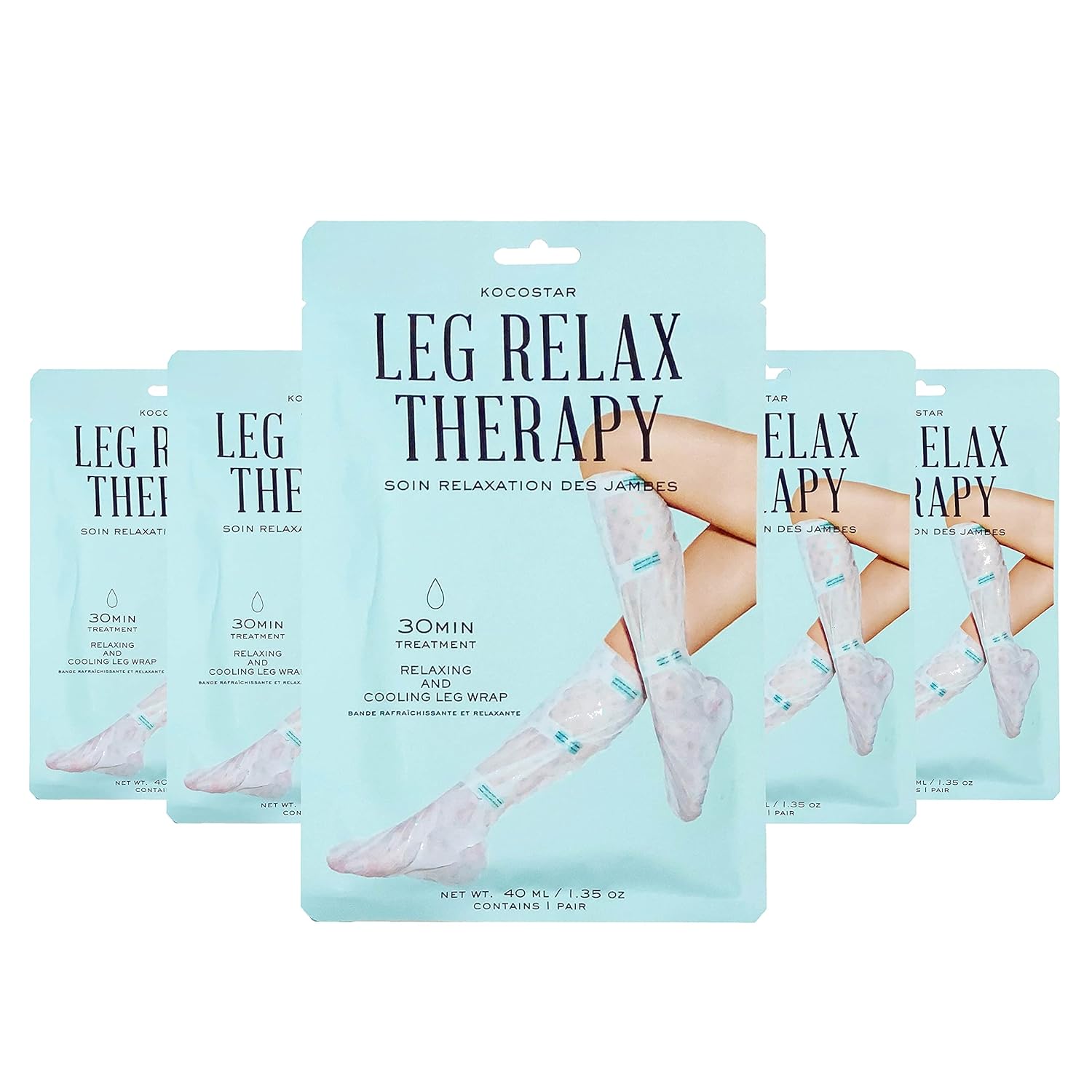 Amazon.com: KOCOSTAR Hydrating Leg Wraps Spa Treatment Swollen Leg ...