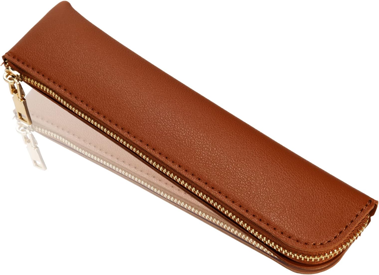 Amazon.com: Sluxa Leather pencil case, Thin soft pen bag, Small pencil ...