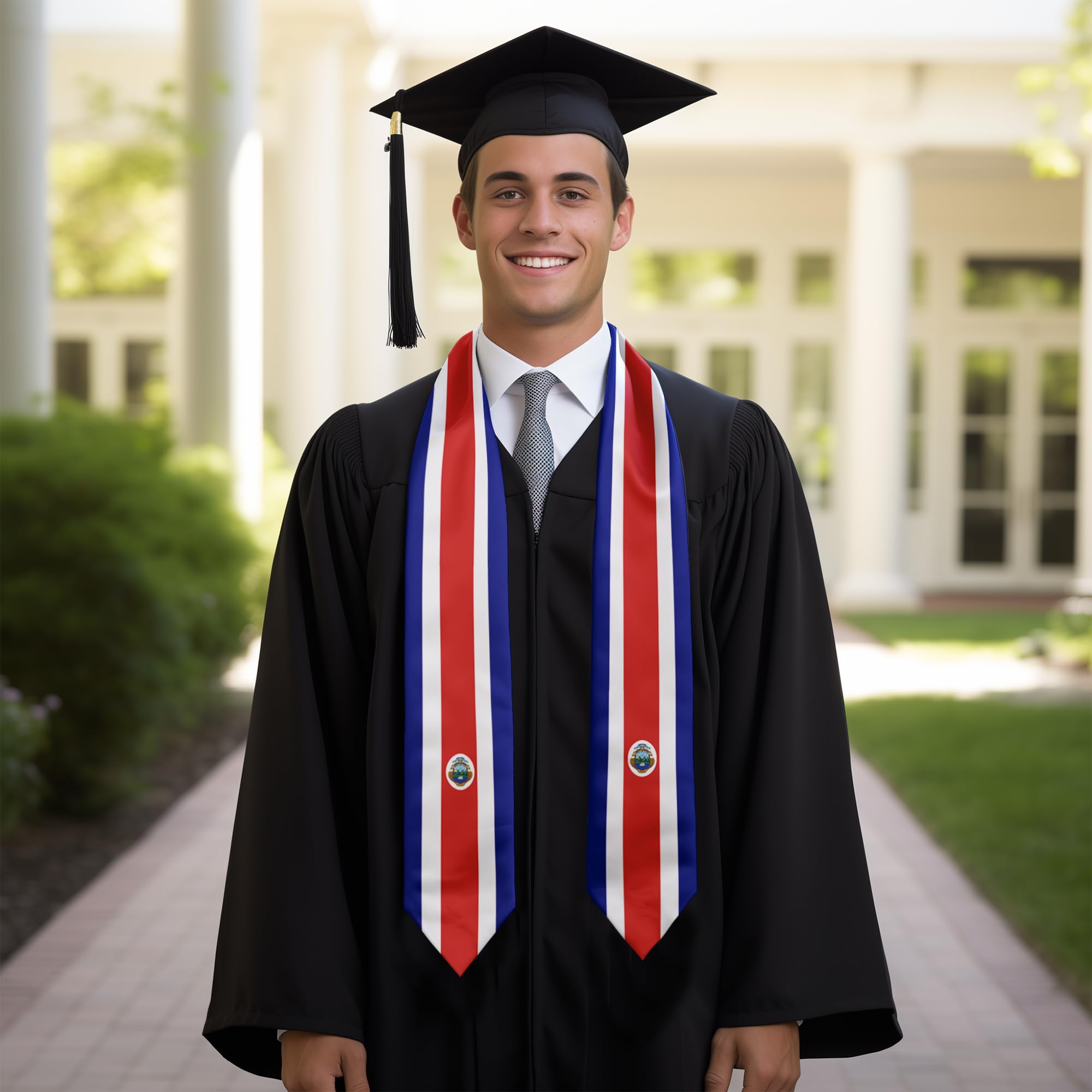 Snapklik.com : Costa Rica Flag Graduation Stole Graduation Sash ...