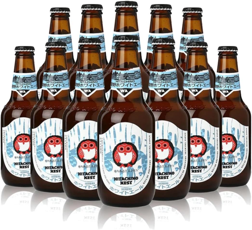 Hitachino Nest White Ale Japanese Beer 330ml Bottles - 5.5% ABV (12 Pack) : Amazon.co.uk: Grocery