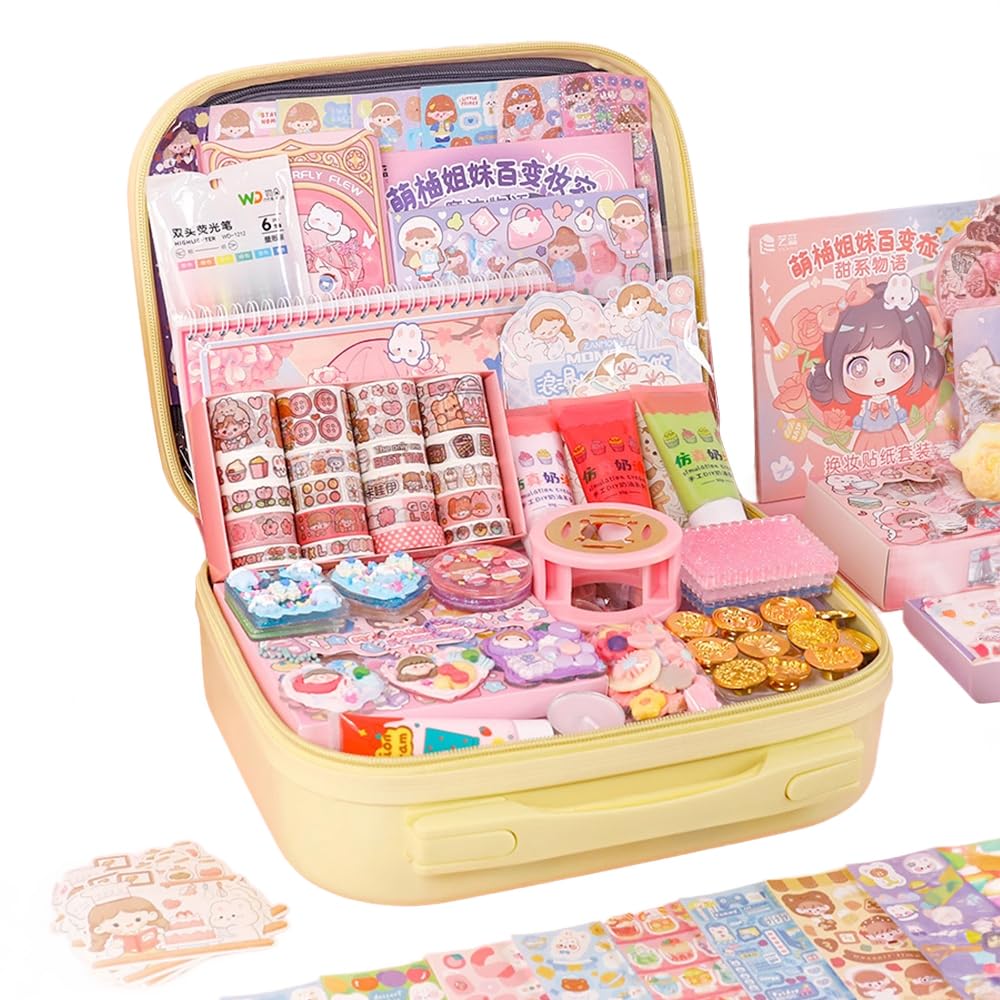 Amazon.com: ERANC Adorable Goo Card Journal Wax Stamp Set Toy for ...